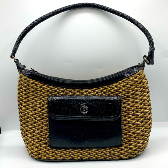 Brighton | Bags | Vintage Genuine Brighton Woven Raffia Straw And ...